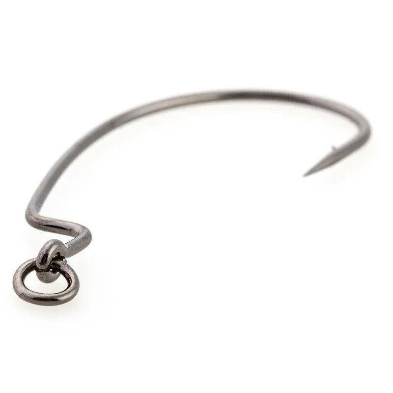 Decoy Ringed KG Offset Hook Worm 417 Free Rig Haken 2 1 1/0 2/0 3/0 Japan