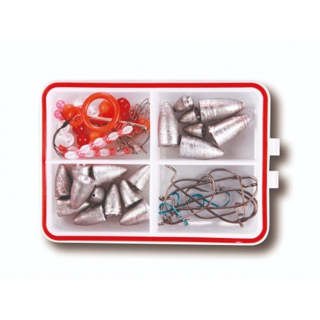 Texas Rig Carolina Rig Set Wormsinkerdose Offset Haken Bullet Blei Drop ...