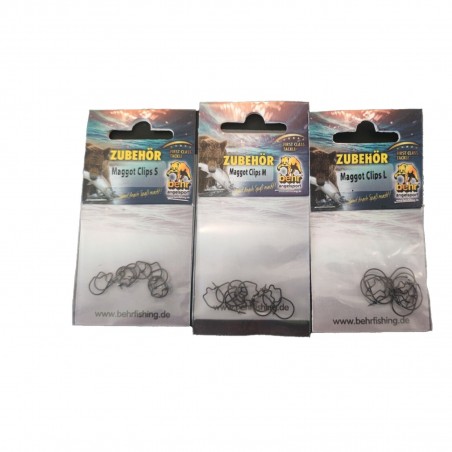 Behr Maggot Clip Maden Clips Madenclips für Medusa Rig Karpfen Angel ...