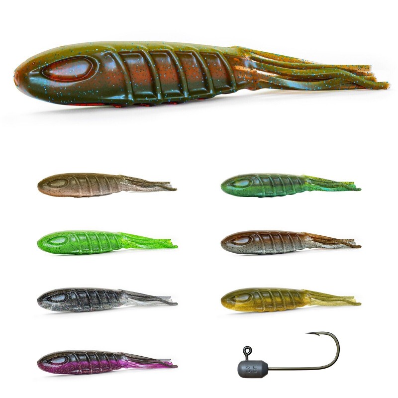 NAYS BLLT 35 Tube Gummifisch Zander Barsch Finesse Kunstköder Köder ...