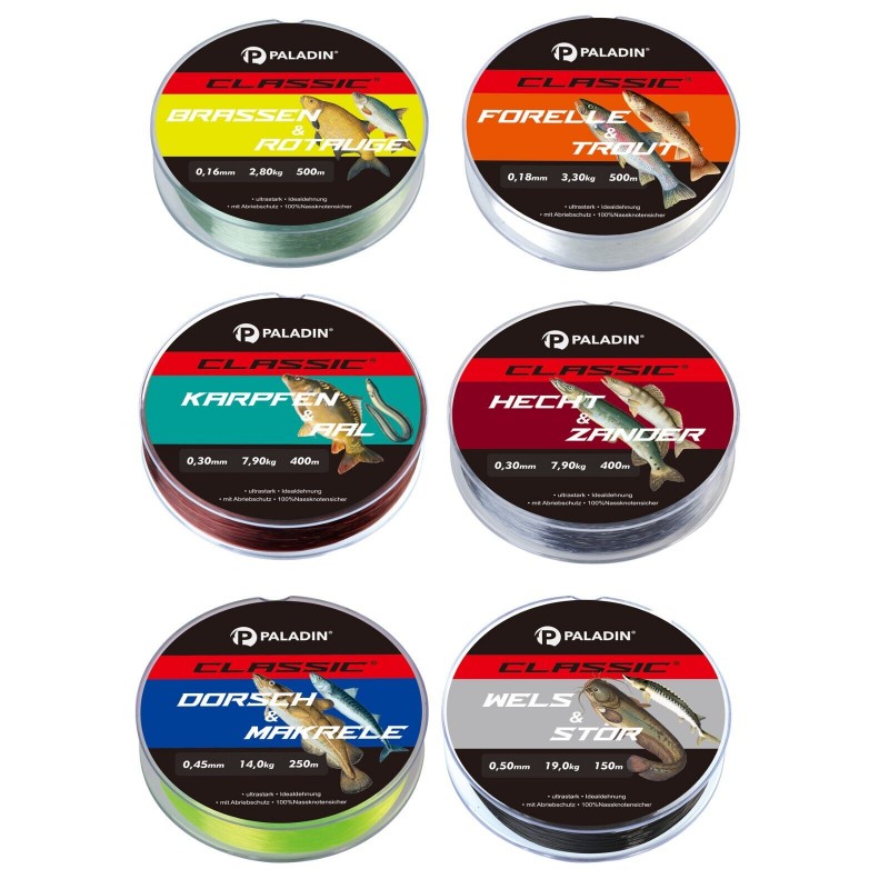 Paladin Classic Speziline Zielfischschnurnur Mono Forelle Wels Hecht ...